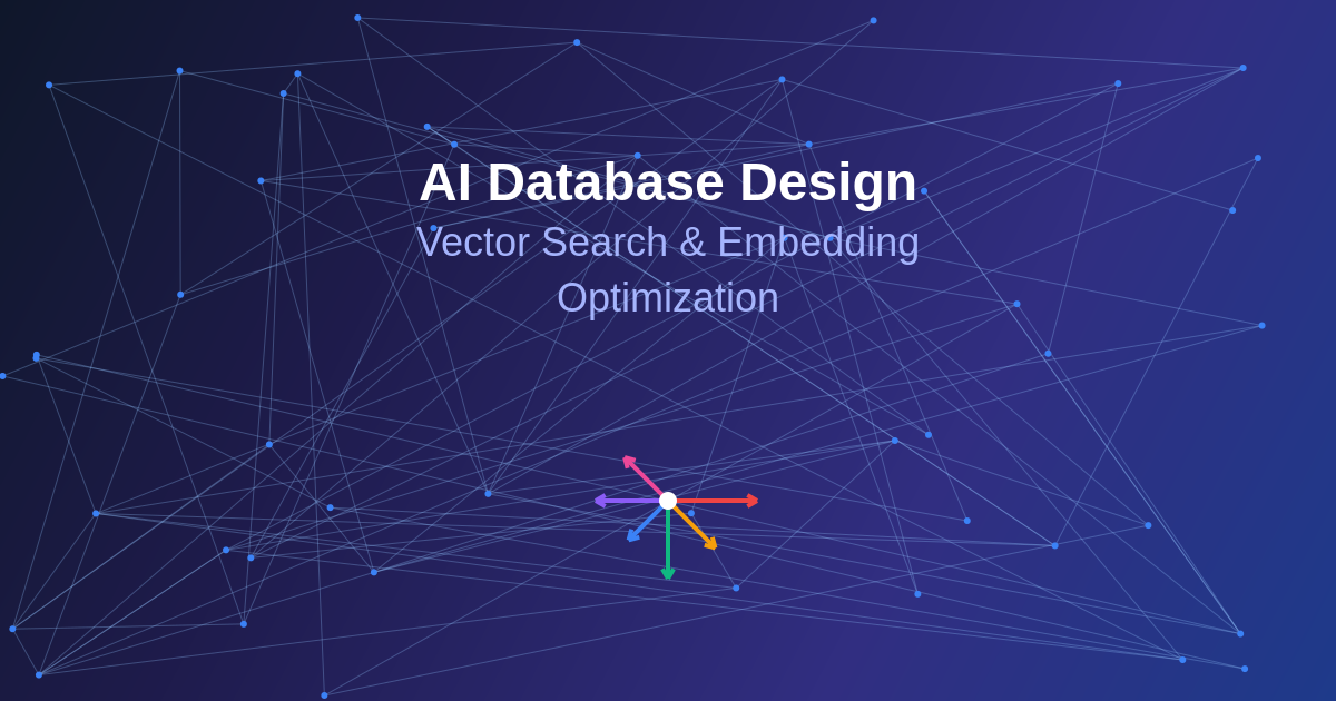 AI Database Design: Vector Search and Embedding Optimization