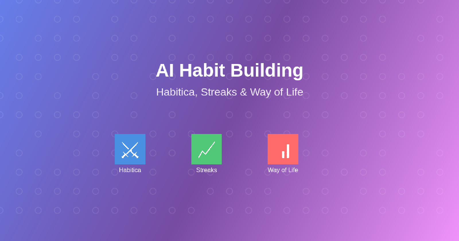 AI Habit Building: Habitica, Streaks, and Way of Life