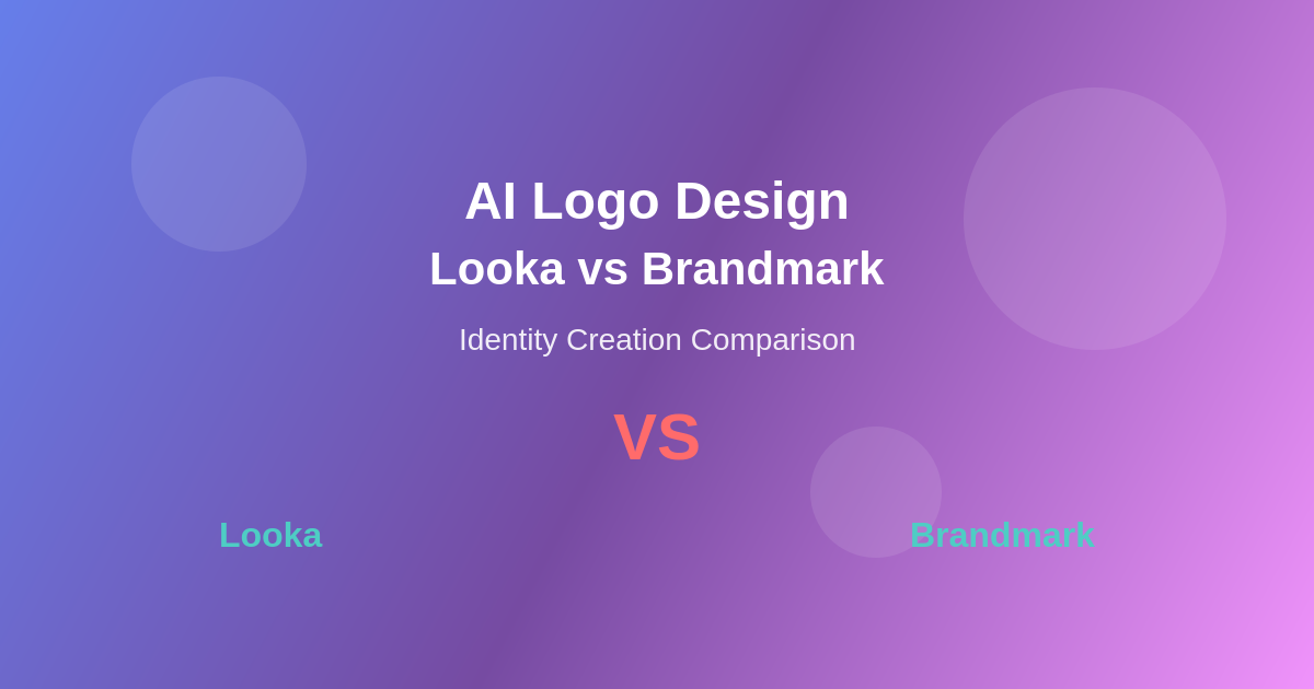 AI Logo Design: Looka vs Brandmark Identity Creation