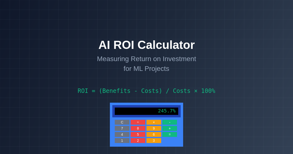 AI ROI Calculator: Measuring Return on Investment for ML Projects