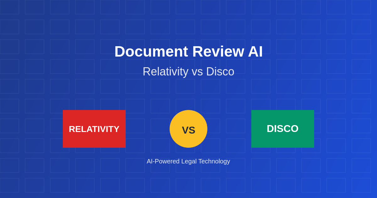 Document Review AI: Relativity vs Disco Legal Technology