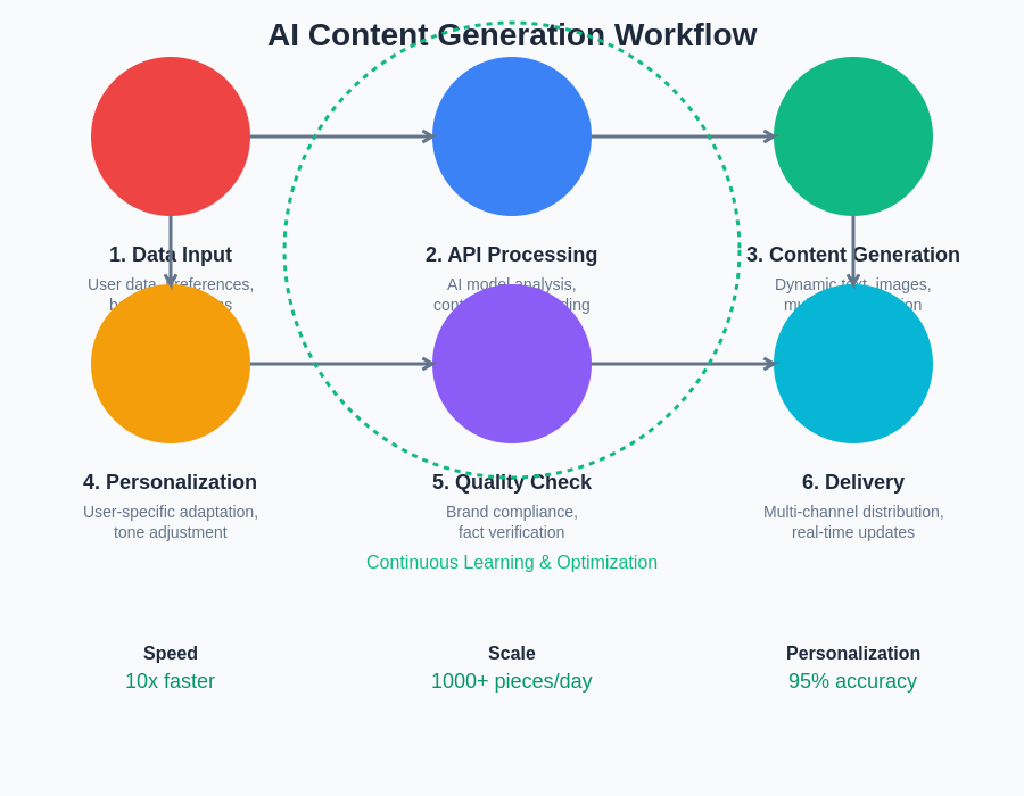 Dynamic Content Generation Using AI APIs