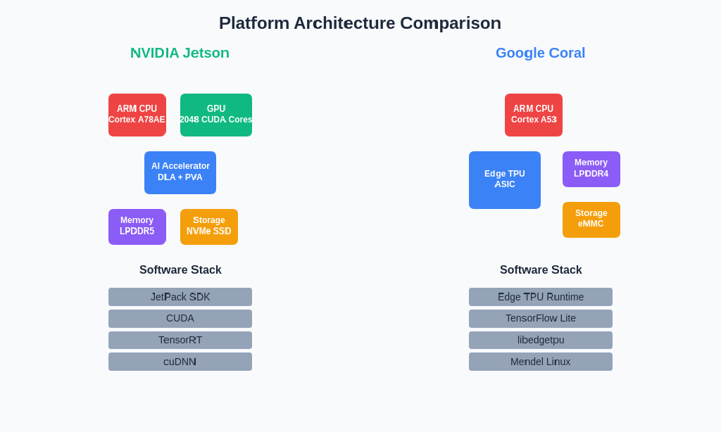 Edge AI Inference: NVIDIA Jetson vs Google Coral Comparison