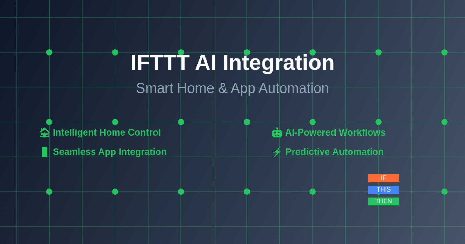 IFTTT AI Integration: Smart Home and App Automation