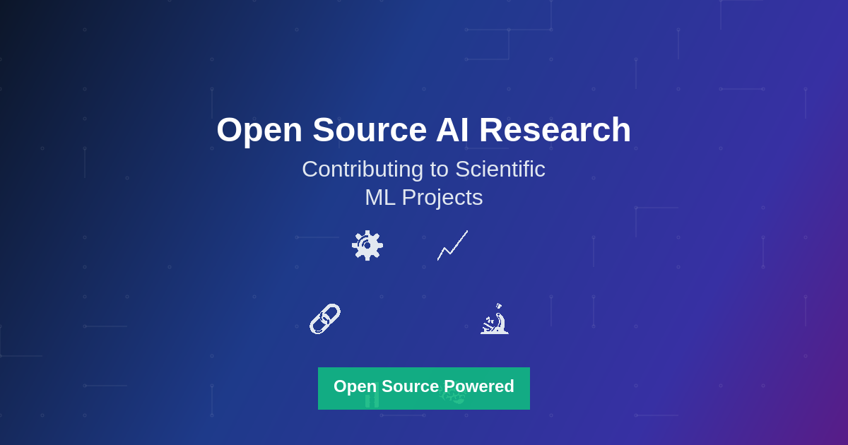 Open Source AI Research: Contributing to Scientific ML Projects