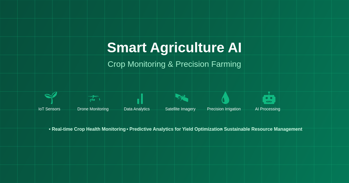 Smart Agriculture AI: Crop Monitoring and Precision Farming