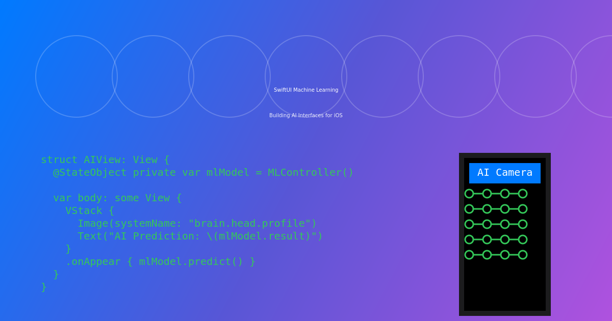 SwiftUI Machine Learning: Building AI Interfaces for iOS
